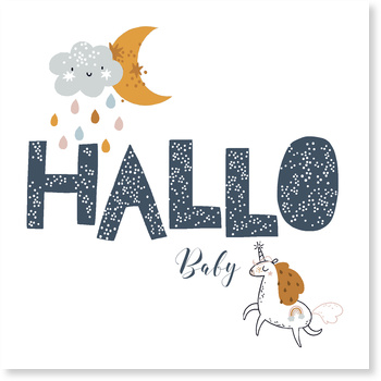 Hallo Baby Geburtskarten